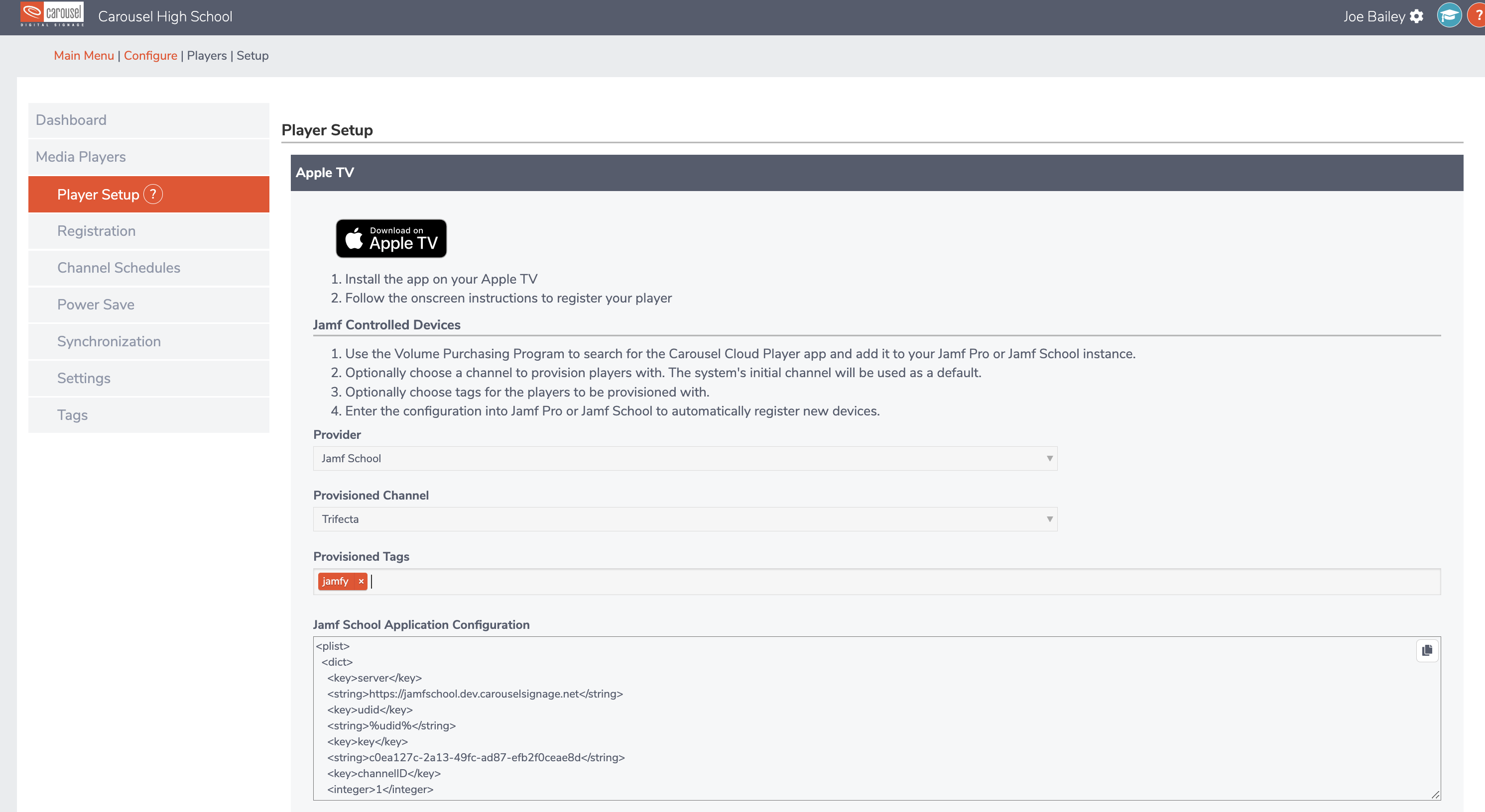 Configuring Jamf School and Carousel Cloud – Carousel Cloud Support Center