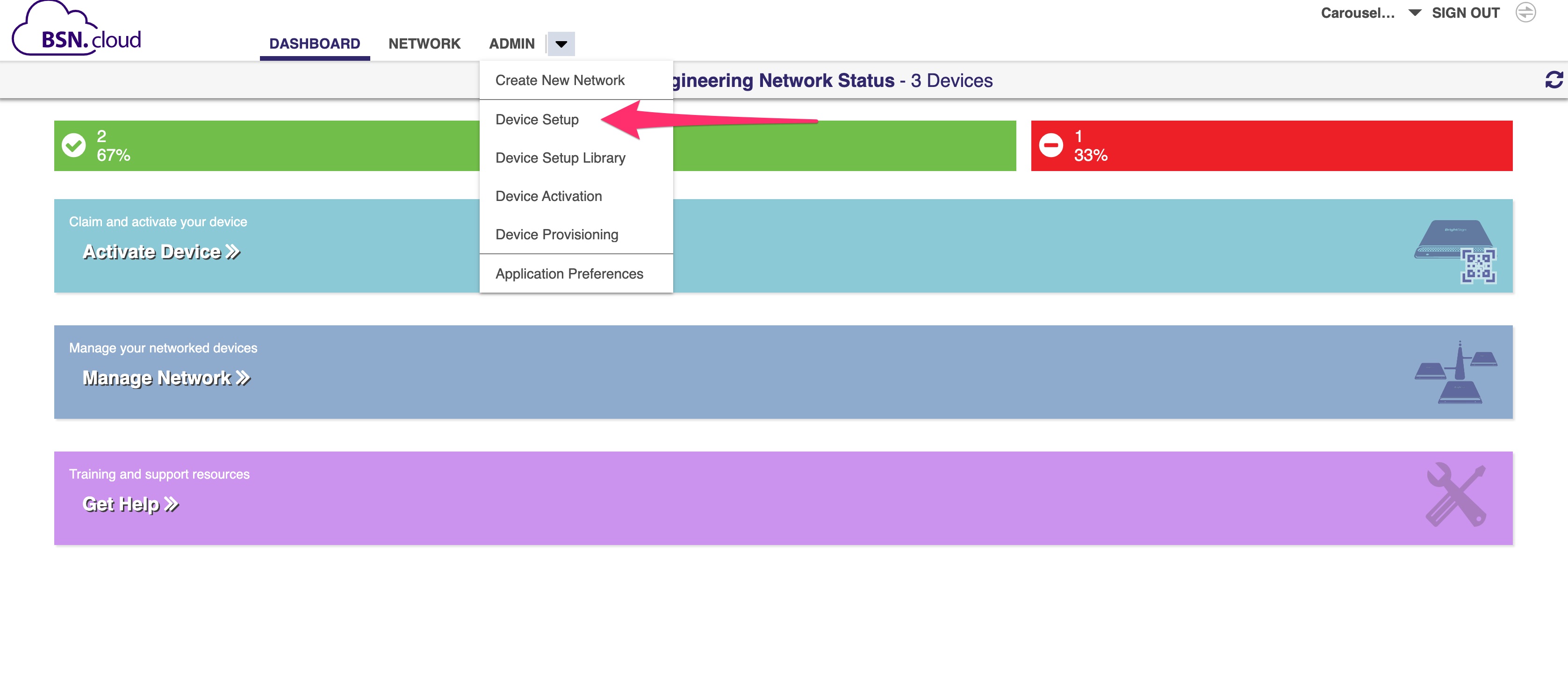 Moving BrightSign Players to Carousel Cloud – Carousel Cloud Support Center